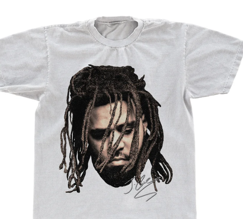 J Cole Rapper Face Shirt, Merch Gift For Man Woman Short Sleeve S-5Xl ...