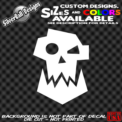 Ork Custom Vinyl Decal Sticker car truck window Warhammer 40K d&d | eBay UK