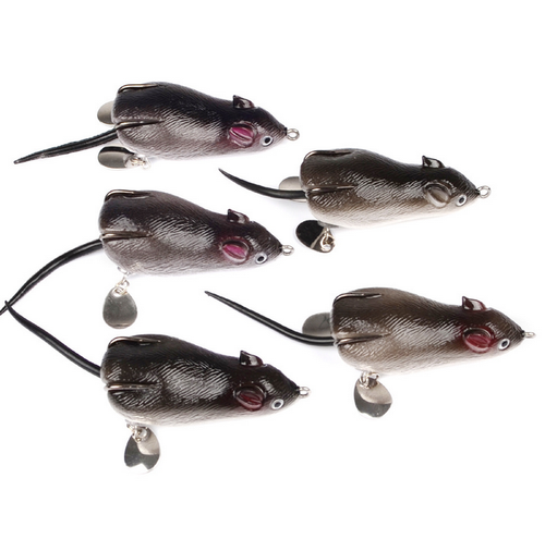 7cm/17.43g Soft Mice Bait Rat Lure Mouse Top Water Fishing Lure Bass ...