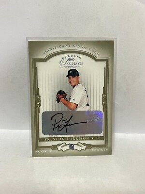 2004 Donruss Classics Significant Signatures Green #192 Preston ...