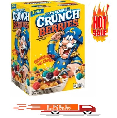 Cap'N Crunch'S Crunch Berries Cereal (40 Oz.) FRESH FREE SHIPPING | eBay