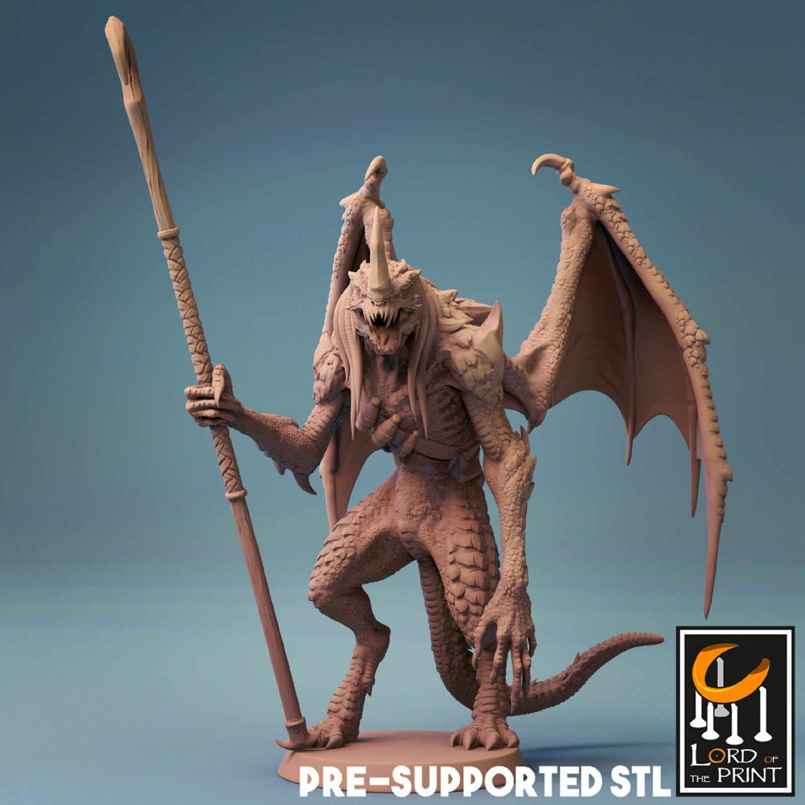 Blue Abishai, Half-Dragon Spawn of Tiamat | eBay