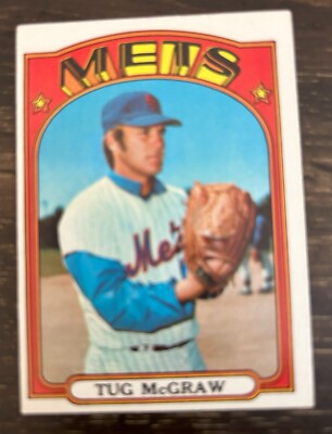 1972 Topps #163 Tug McGraw - New York Mets - ExMt | eBay