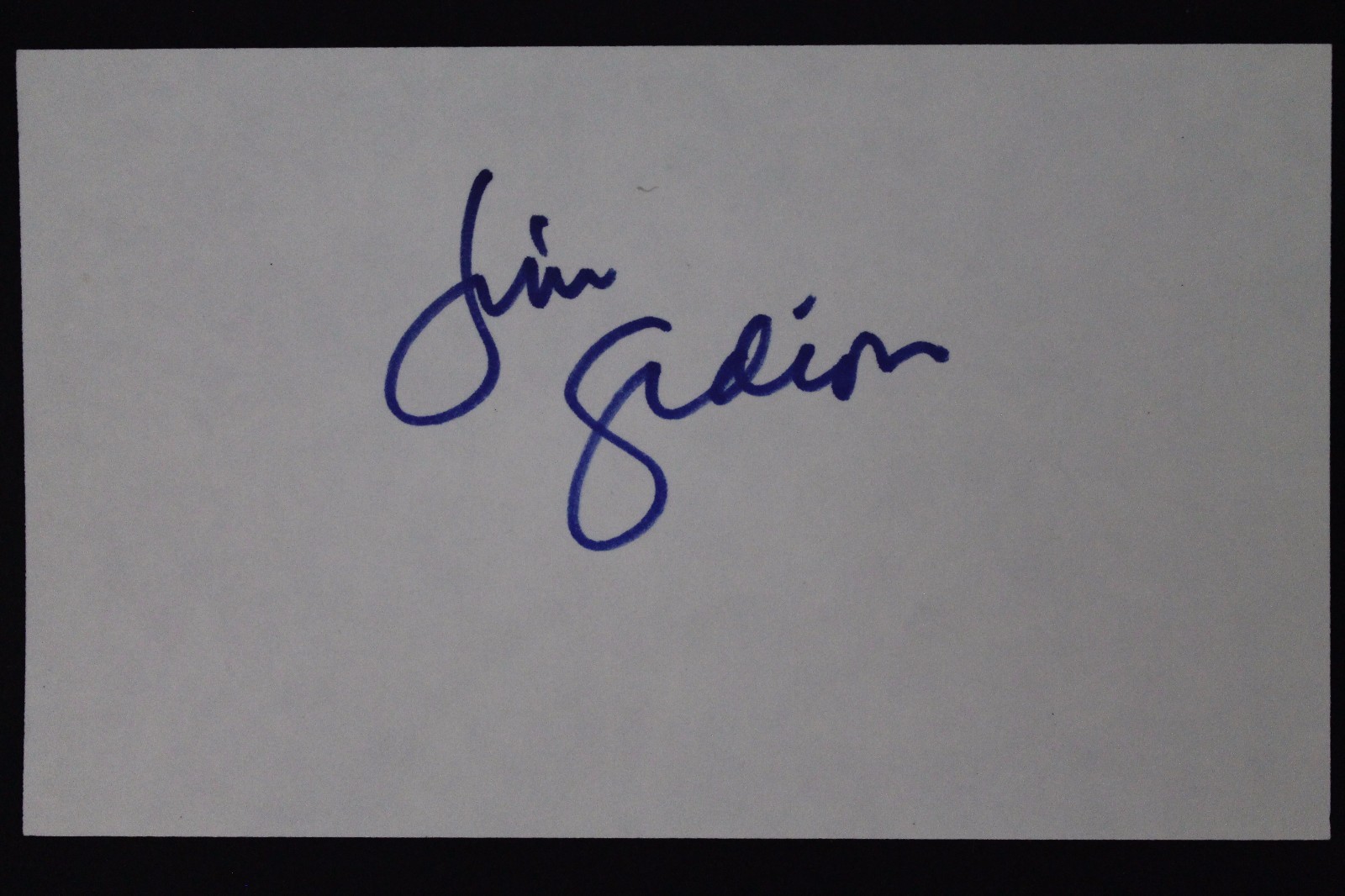 JIM GIDEON Texas Rangers Autographed 3x5 Signed Index Card 16H | eBay