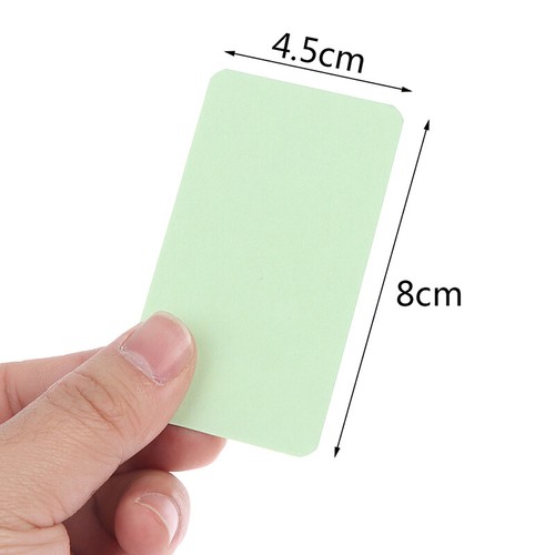 100pcs 4.5*8cm Blank Card For Business Cards For Message And Book Nam ...