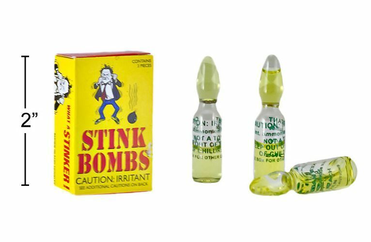 6 STINK BOMBS Glass Vials SMELLY NASTY Ass Fart Gas Liquid Gag Gift ...