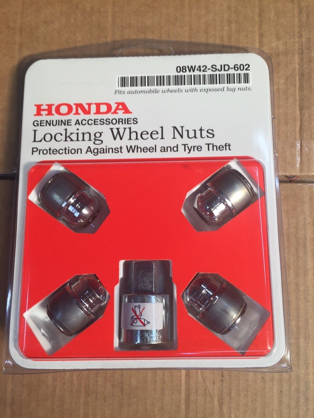 Genuine Honda Locking Wheel Nuts 08 W 42 SJD 602 Accord Civic CR V for ...