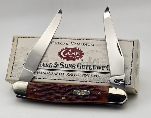 2009 Case XX Chestnut Jigged Bone Muskrat Knife – CV Blades – Beautiful ...