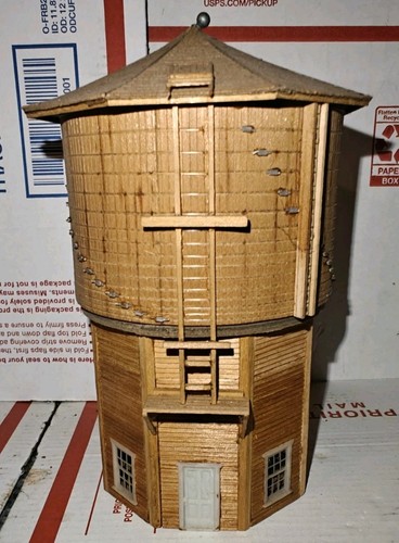 Campbell HO Scale Locomotive Water Tank Tower All Wood **PRE-BUILT** | eBay