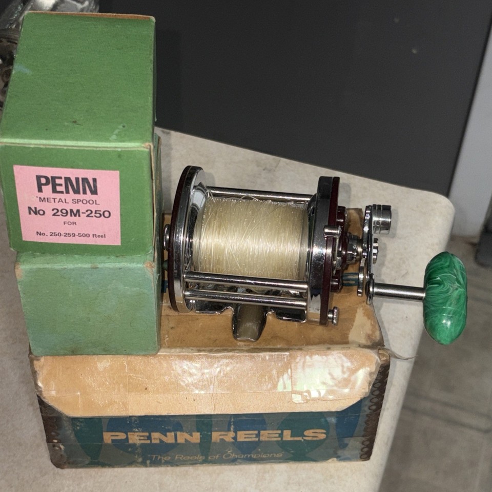 Vtg Penn JigMaster 500 Fishing Reel Made In The USA High Speed ...