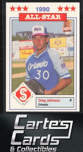 Greg Johnson 1990 Jennings Southern League All-Stars #16 Orlando Sun ...