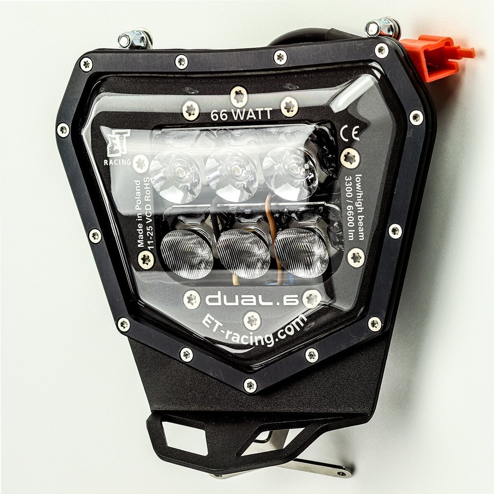 LED Light Dual.6 KTM 150-500cc 2014-23 EXC TPI/ EXC-F/XC/XC-F 690E/SMC ...