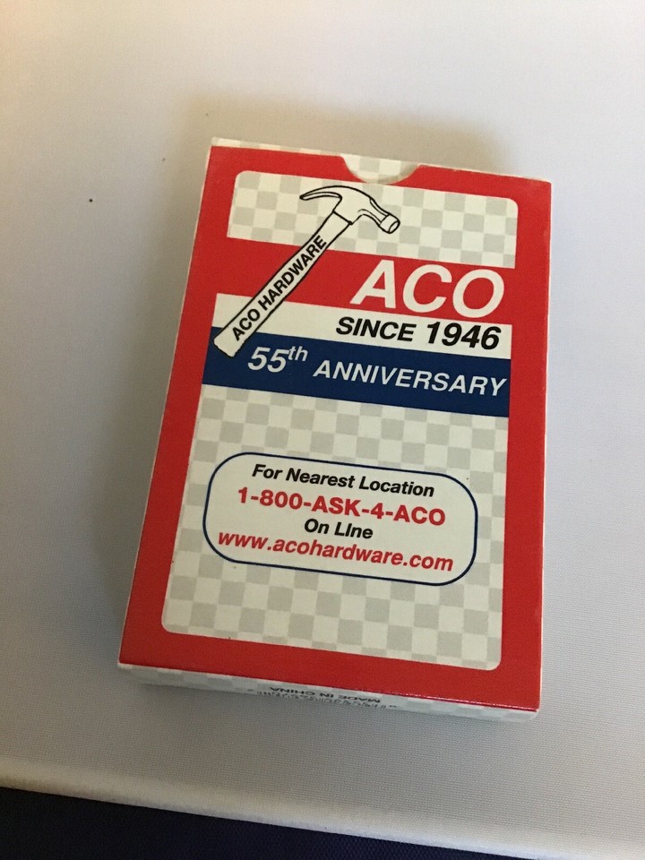 Aco Hardware 55th Anniversary Playing Cards | eBay