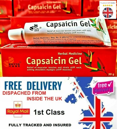 Capsaicin Gel Rheumatoid Arthritis Osteoarthritis Capsicum Pain UK ...