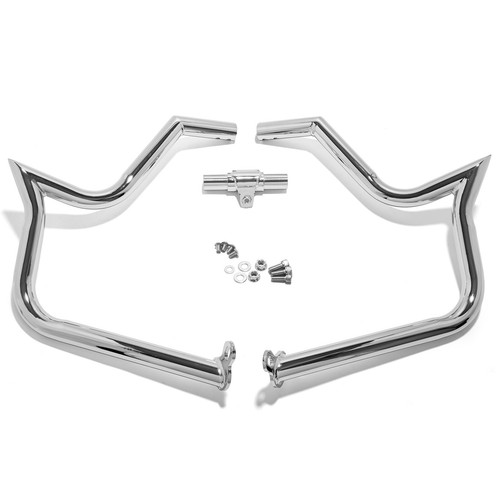 For 09-22 Harley Custom Engine Guard Chrome Highway Crash Bar Touring ...