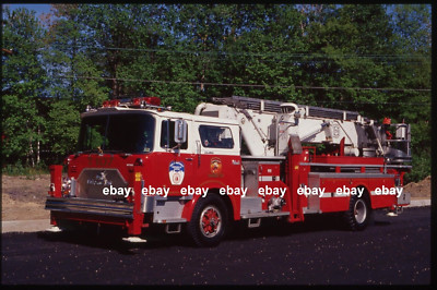 Exeter PA 1974 Mack CF Baker 75' Tower Ladder Fire Apparatus Slide | eBay