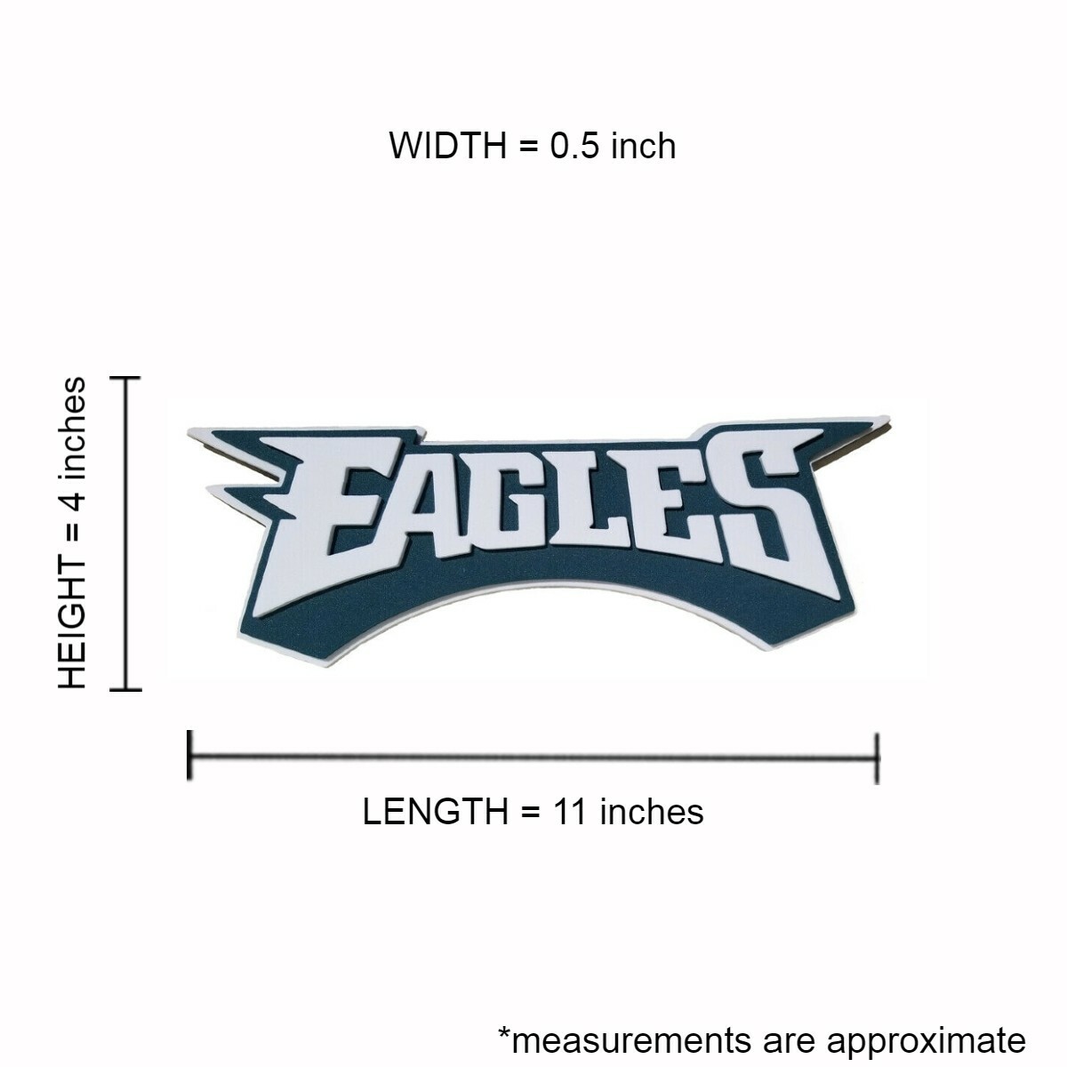 Philadelphia Eagles NFL Touchdown Fan Chain 10 Inch 3D Foam Magnet ...