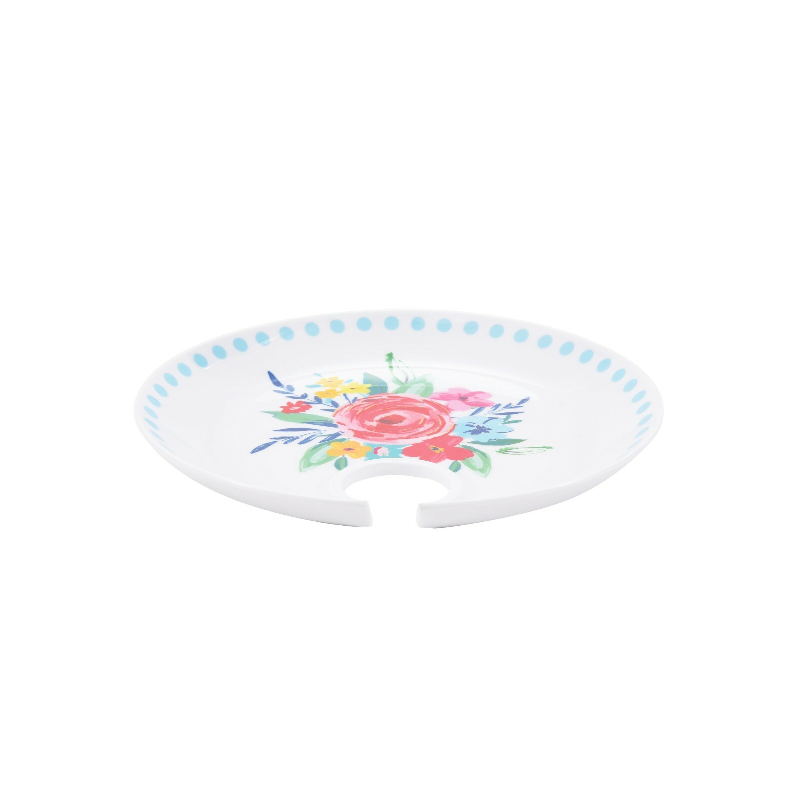 NEW! PIONEER WOMAN SET OF 4 FLORAL MINGLING PLATES~FIT AROUND WINE ...