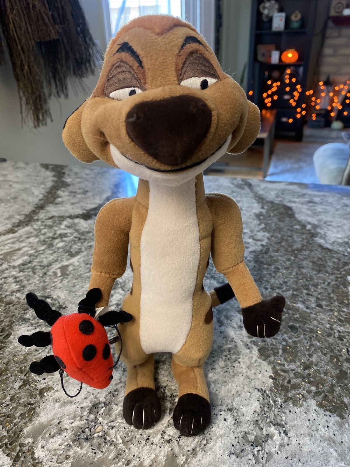 Disney The Lion King Timon Meerkat Plush With Ladybug Stuffed Animal ...