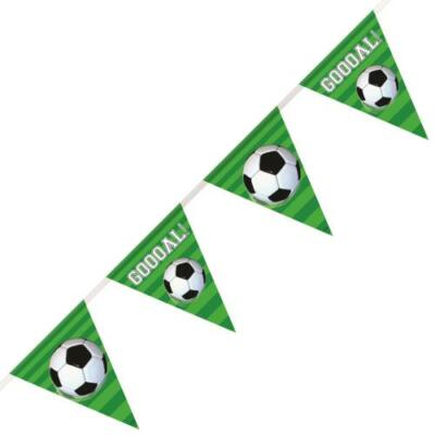 FOOTBALL BUNTING - FLAG BANNER for SOCCER PARTY - 3.6m. BIRTHDAY ...