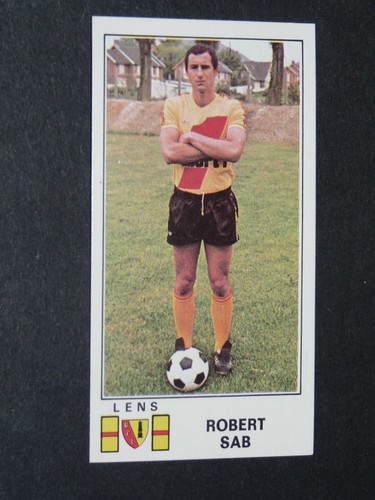 #91 ROBERT SAB RCL RC LENS BOLLAERT SANG & OR PANINI FOOTBALL 77 1976 ...