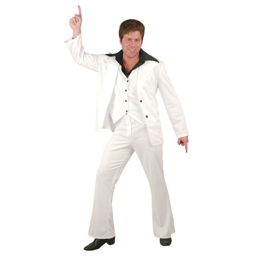 L Adult Disco Fever Suit 80s dance party stage actor costume jacket ...