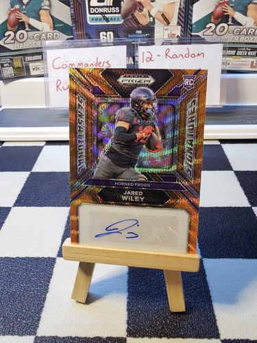 2024 Panini Prizm Draft Picks - Sensational Signatures Jared Wiley #SS ...