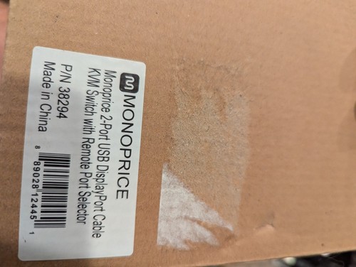 Monoprice 38295 2-Port USB HDMI/Audio Cable KVM Switch w/ Remote Port ...