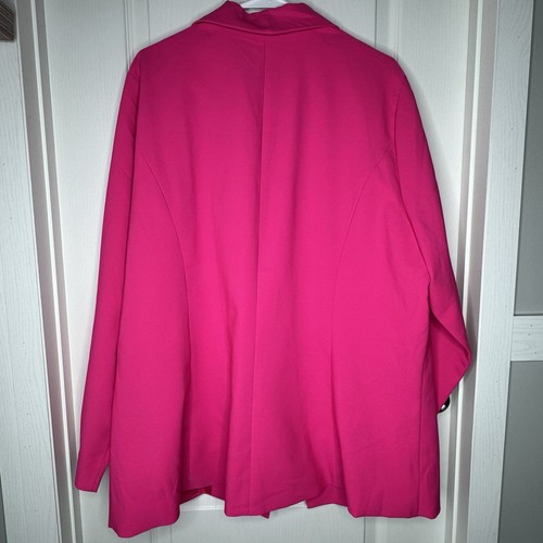 Torrid Jacket Womens 3x Pink Blazer Open Front Stretchy With Pockets | eBay
