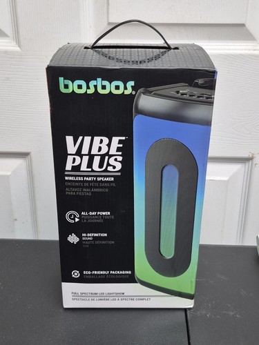 Bosbos Wireless Bluetooth Party Speaker Vibe Plus Full Spectrum LED ...