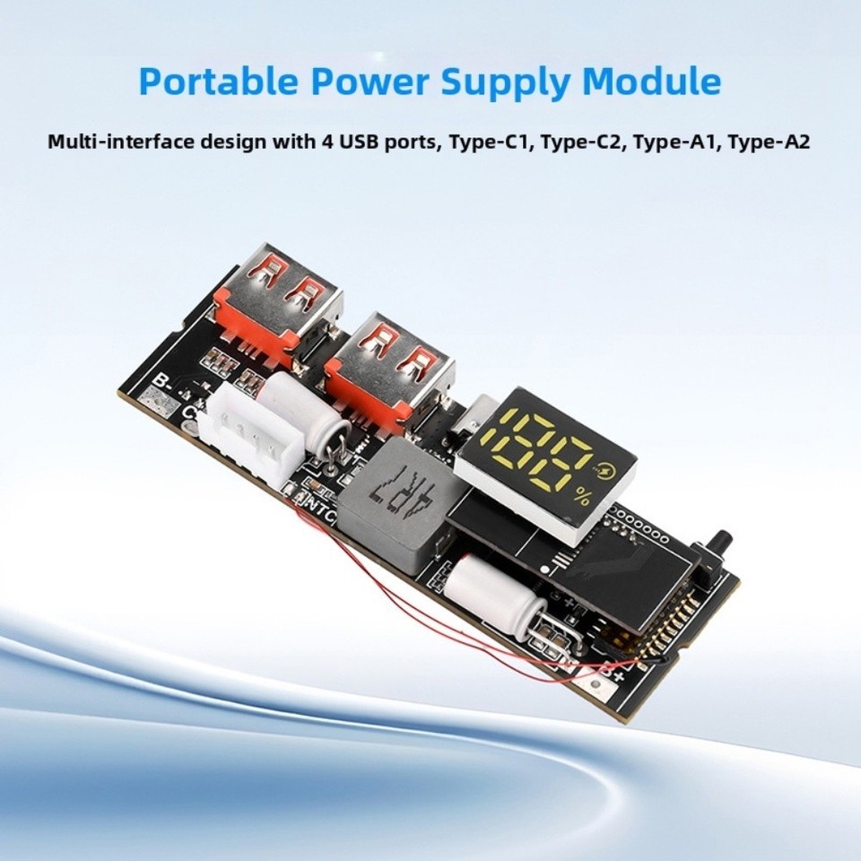 65W 100W Bidirectional Power Bank Module Circuit Board Compatible with ...