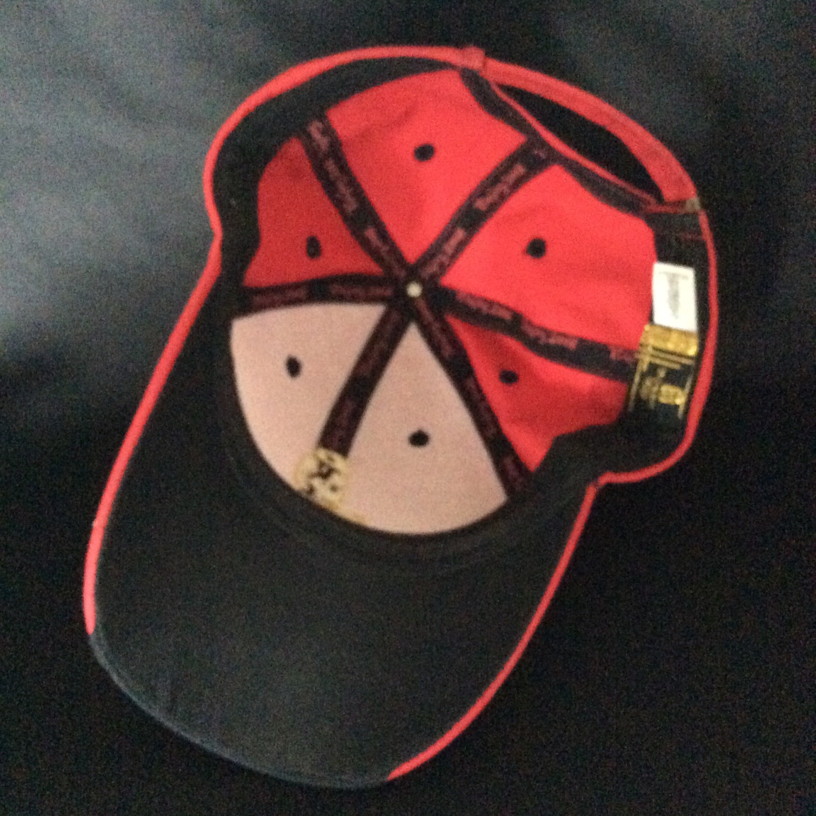 Red Black & Gold 2008 Beijing Olympics Souvenir Ball Cap Adjustable ...