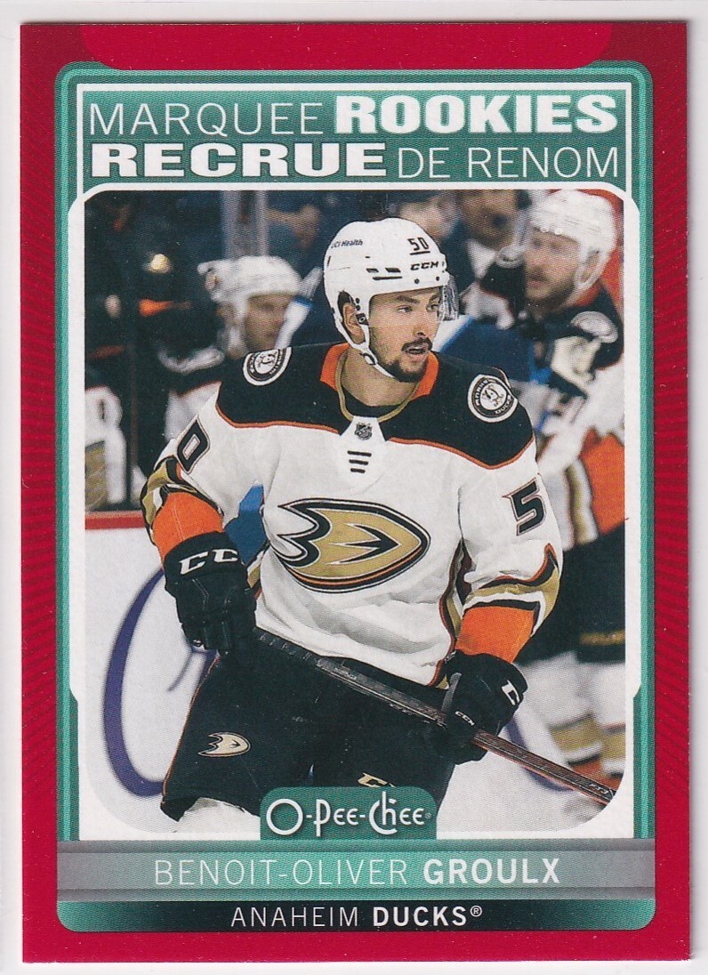 2021-22 O-Pee-Chee Red #612 Benoit-Olivier Groulx RC - Anaheim Ducks | eBay