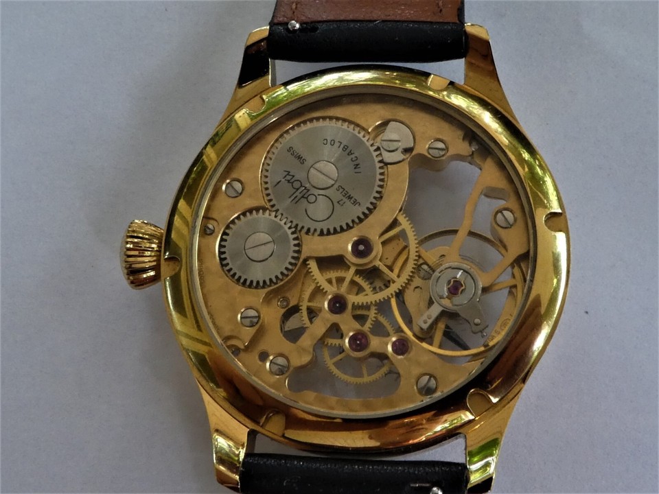Swiss Made Unitas 6498-S Skeleton Wristwatch | eBay