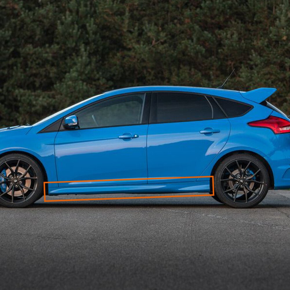 Left Exterior-Rocker Panel Molding Trim Fit For 2012-16 Ford Focus ...