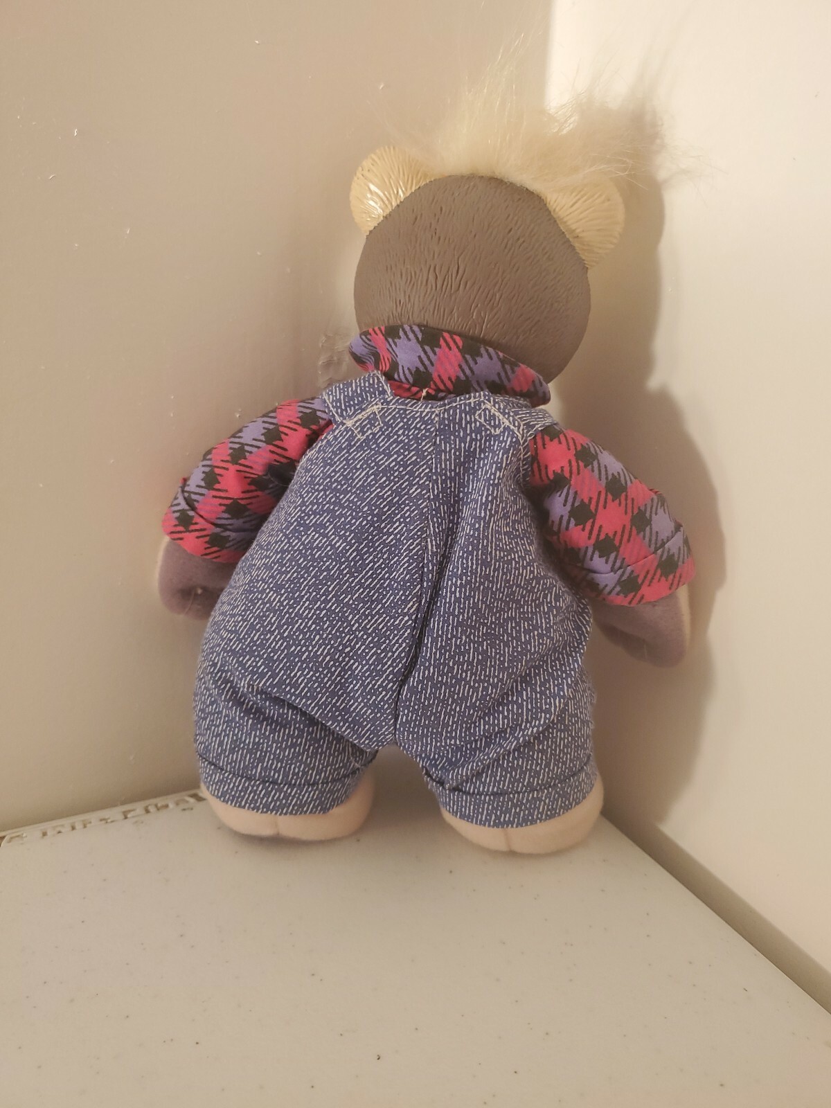 1999 Mattel Real Talking Bubba 8" Talking Plush Bear overalls Small | eBay