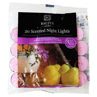 Baltus Pear Blossom & Freesia Scented Tealights 20 Pack | eBay UK
