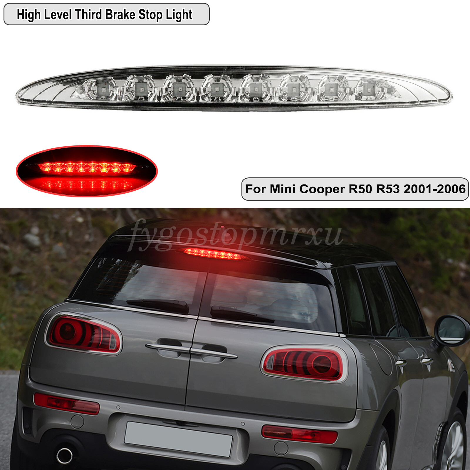 For Cooper Mini R50 R53 02-06 Rear 3rd Third Brake Stop LED Light ...