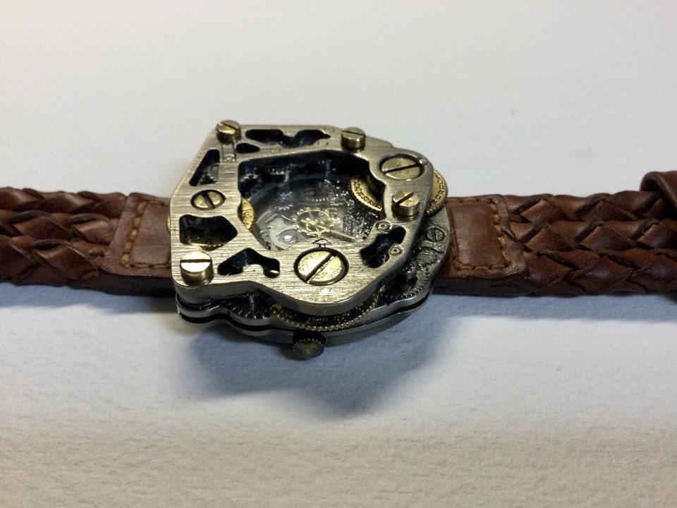 Vintage Steampunk Watch Gear Timepiece, Unique Mechanical Design, Very ...