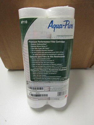 WATER FILTER - 3M AQUA-PURE 5 MICRON PARTICULATE FILTER, 2 PACK AP110 ...