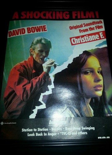 Christiane F. David Bowie Soundtrack Promo Poster Ad Framed! | eBay