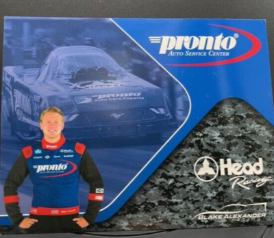 VRHTF NHRA AWESOME BLAKE ALEXANDER JIM HEAD PRONTO FUEL FUNNY CAR HAND ...