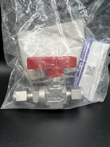 SSP FloLok 300 Series 316SS 2WBALL V 3/8 X 3/8 Tube Fitting 320-K-316 ...