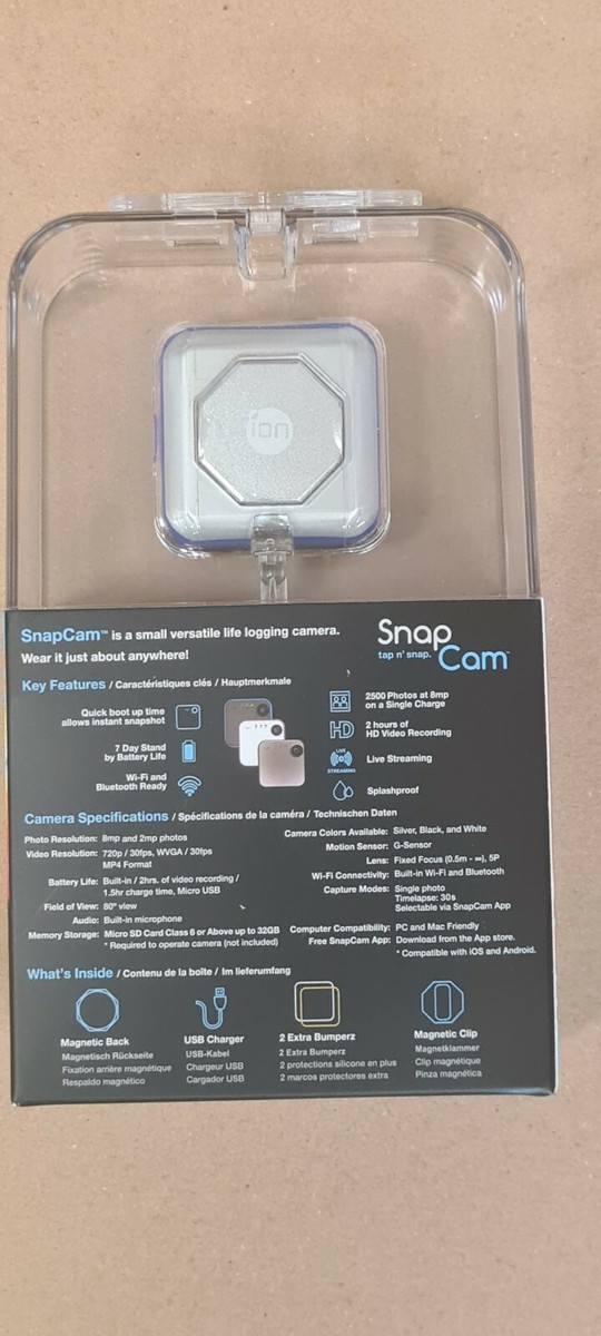 Snapcam Accessories ION SnapCam Wearable Digital Camera User Manual