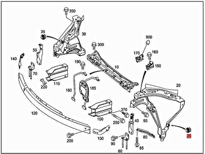 Genuine MERCEDES A207 C204 C207 S204 W204 W207 Right Hollow screw ...