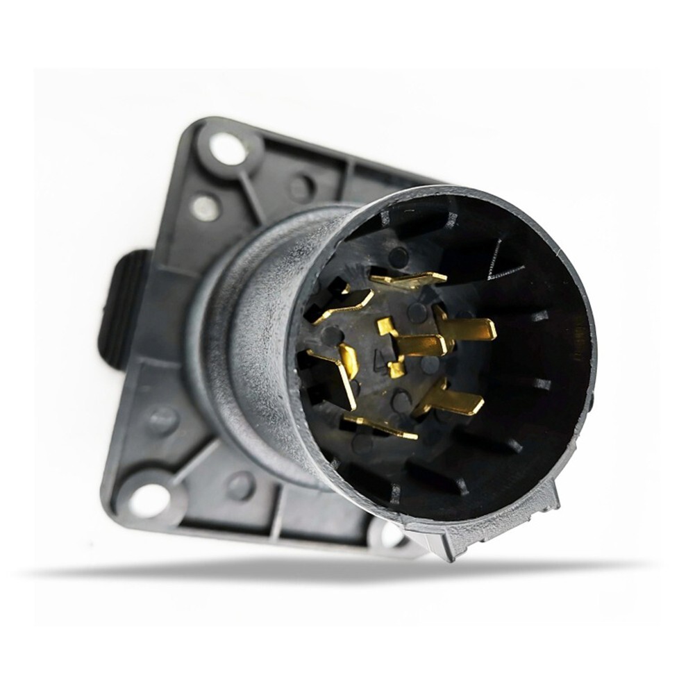 Rust proof Trailer Socket Adapter 624V 7 Pin Power Plug Socket ...