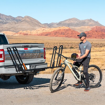 TOOENJOY Foldable Bike Rack Carrier Platform w/Dual Arms 2" Hitch ...