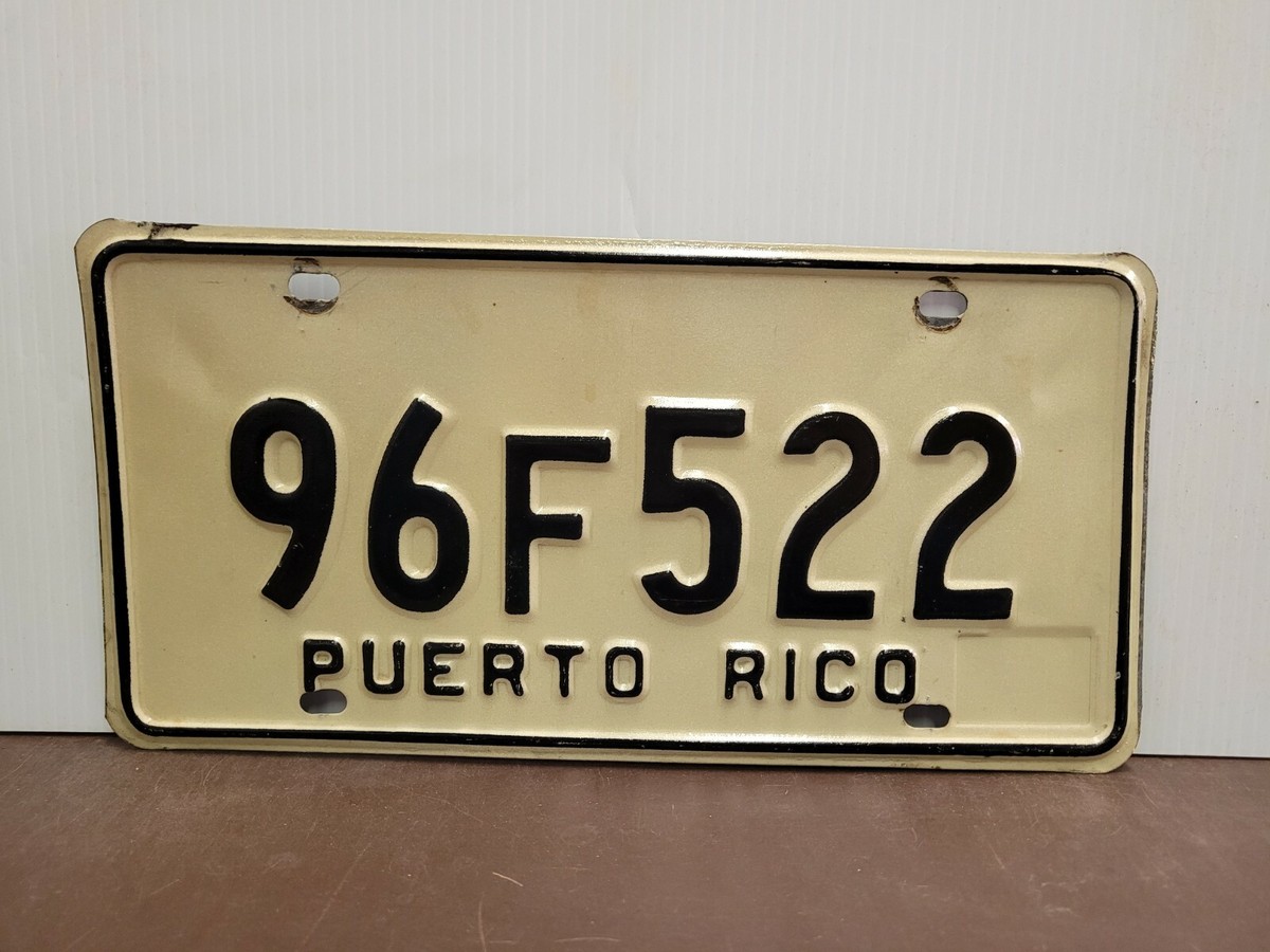 Puerto Rico License Plate Puerto Rico License Plates Flag Style