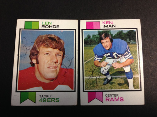 Ken Iman LA Rams Autographed 1973 Topps Football Card with COA | eBay