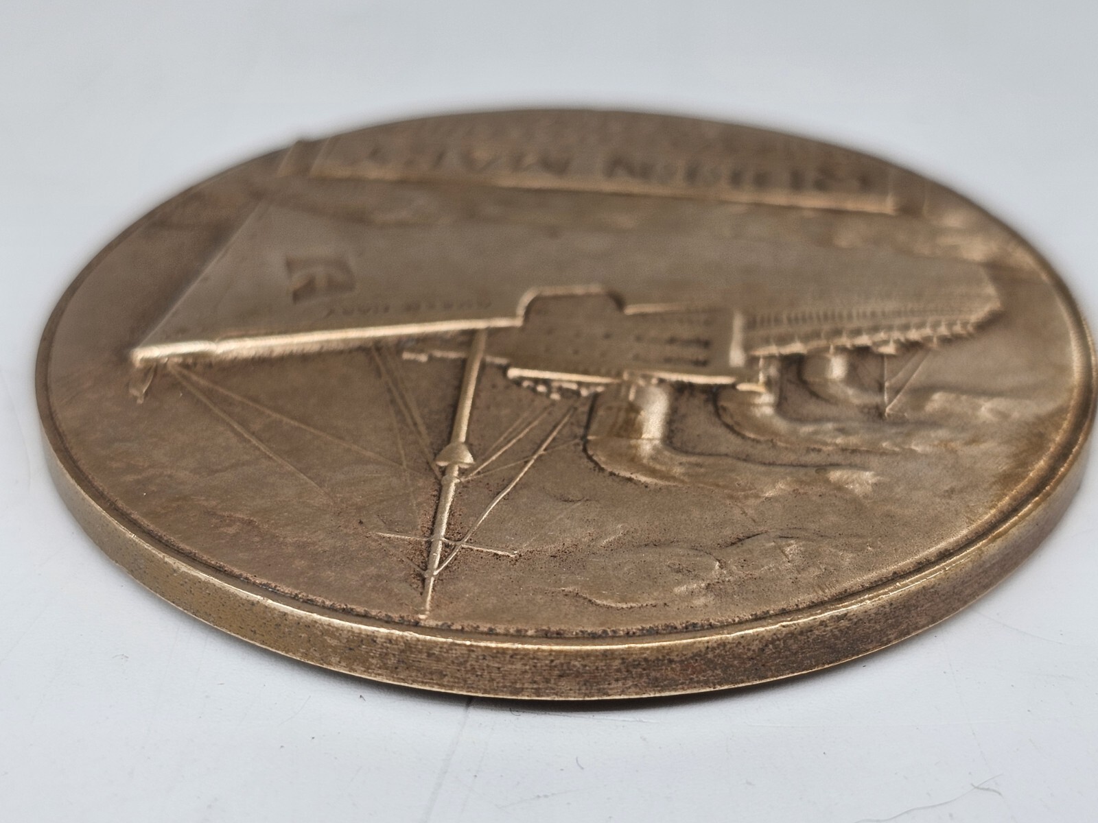 Vintage 1970 Official RMS Queen Mary Medal "Stateliest Ship in Being ...